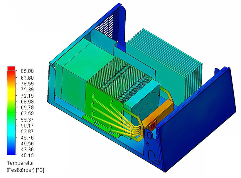 Thermal heat sink simulations: Comparison of different materials ...