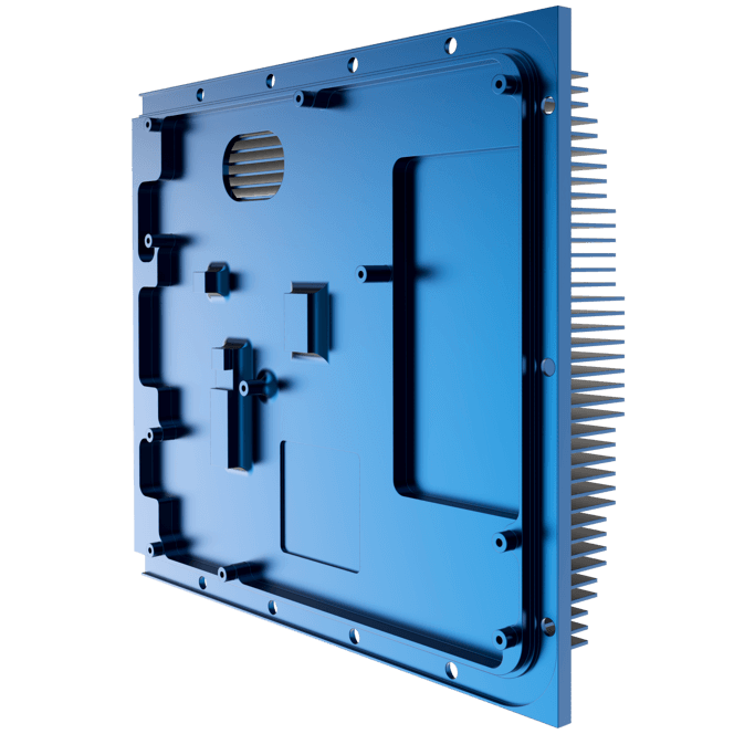Production process for swaged cooling fins / Swaged Heatsinks